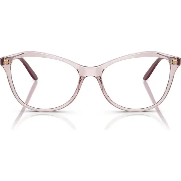 VOGUE 52mm Irregular Eyeglasses - Trans Pink