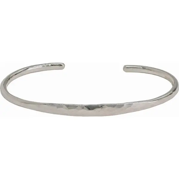 ALBISIA Simpli Cuffflat Hammered Top - Sterling Silver