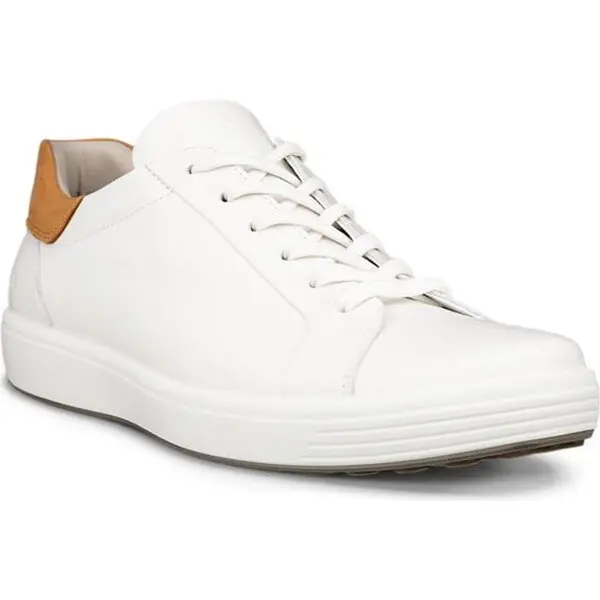 Ecco Soft 7 Sneaker - White/ Lion