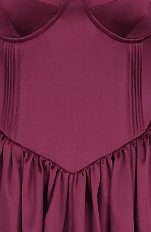 House Of Cb Coco Strapless Corset Midi Dress