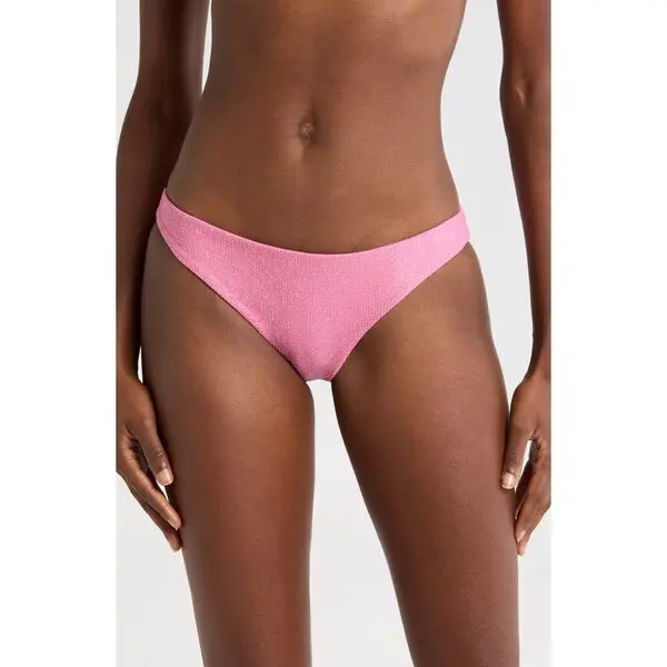PQ Ruched Hipster Bikini Bottom - Sorbet