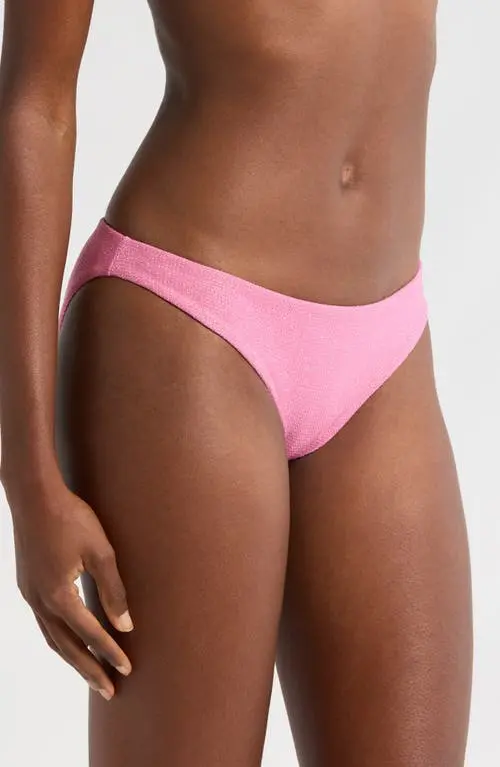 PQ SWIM Ruched Hipster Bikini Bottom - Sorbet