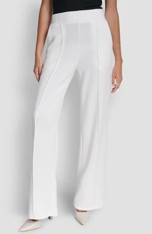Dkny Hacci Wide Leg Pants - Ivory