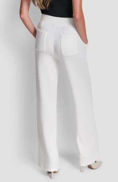 Dkny Hacci Wide Leg Pants - Ivory