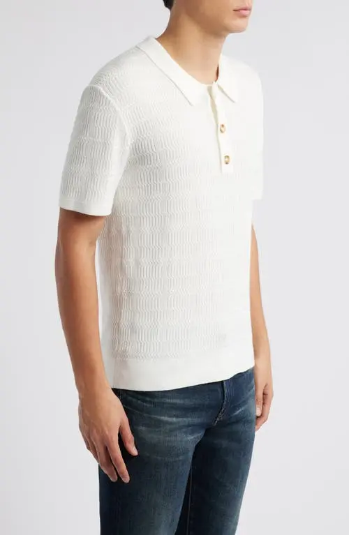 Rails Nathan Cotton Blend Polo Sweater