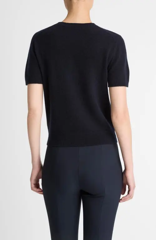 Vince Wool & Cashmere Blend Crewneck Sweater - Black
