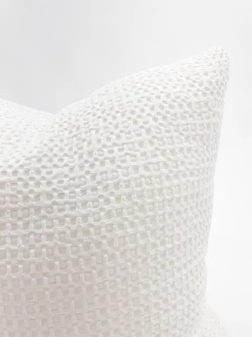 Anaya Cool Cotton Waffle Euro Pillow With Down Alternative Insert