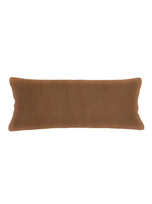 Anaya So Soft Linen Body Pillow With Down Alternative Insert - Caramel