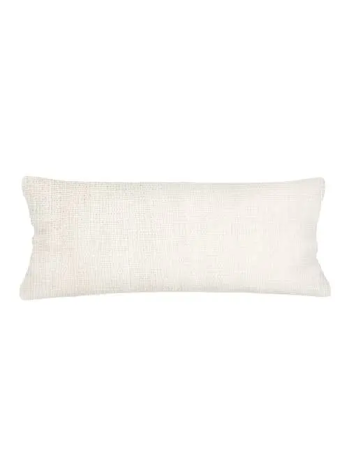 Anaya So Soft Linen Body Pillow With Down Alternative Insert - Ivory