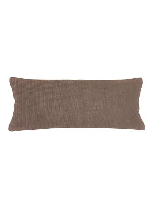 Anaya So Soft Linen Body Pillow With Down Alternative Insert - Mocha Brown