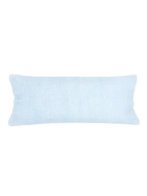 Anaya So Soft Linen Body Pillow With Down Alternative Insert - Sky Blue