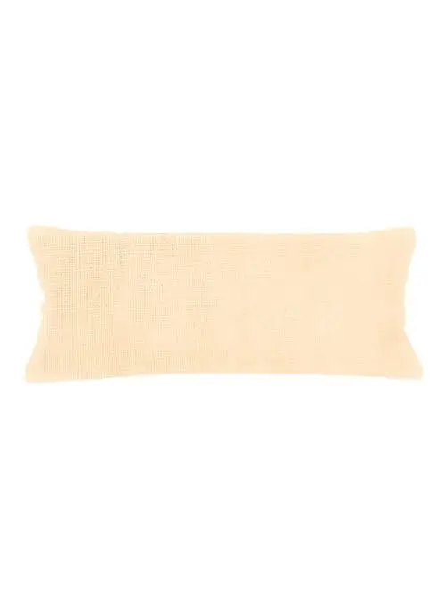 Anaya So Soft Linen Body Pillow With Down Alternative Insert - Yellow
