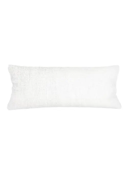 Anaya So Soft Linen Body Pillow Cover Only - Bright White