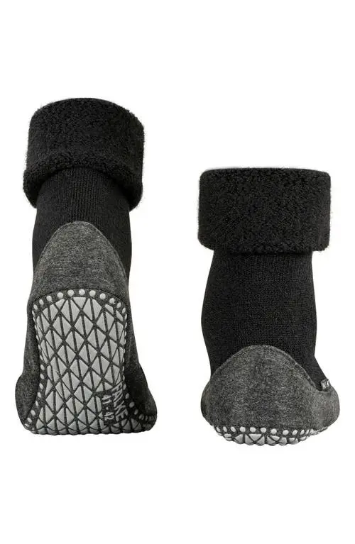 Falke Cozyshoe Wool-blend Sock Slippers - Black