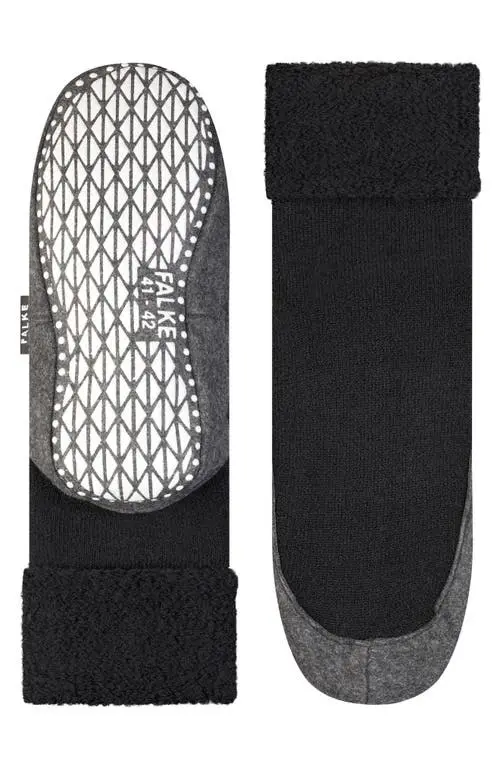 Falke Cozyshoe Wool-blend Sock Slippers - Black