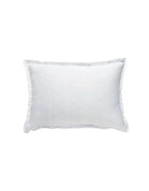 Anaya Fringe Soft Linen Pillow Cover Only - Light Grey