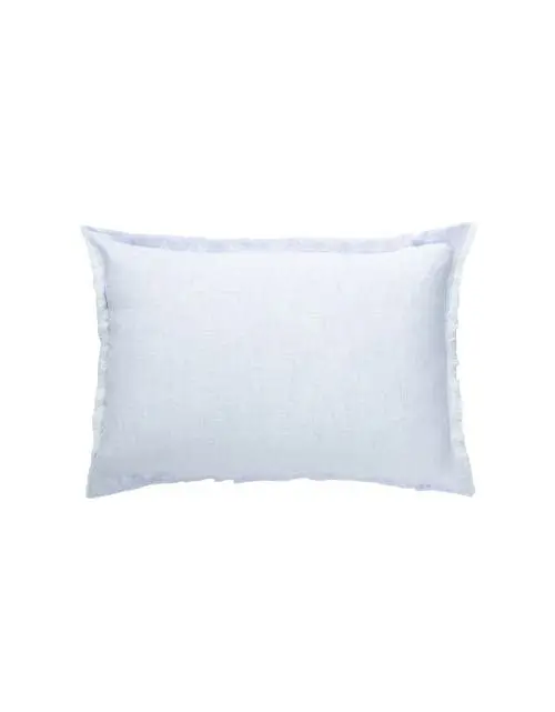 Anaya Fringe Soft Linen Pillow Cover Only - Sky Blue