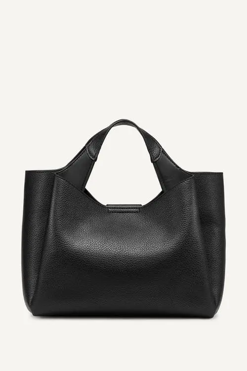 Dkny Willa Satchel Bag - Black/silver