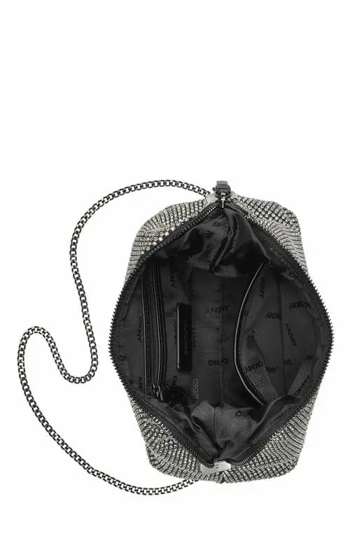 Dkny Top-zip Hobo Bag With Studded Detail - Clear