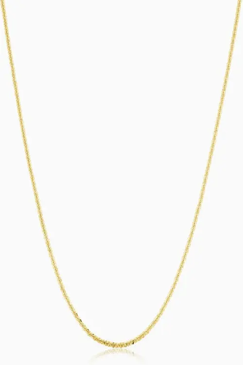 ORADINA 14k Gold Shimmer Adjustable Chain - Yellow Gold