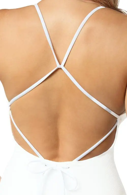 Onia Anya One-piece Swimsuit - White