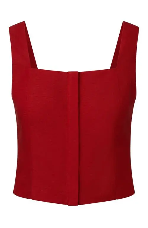 Onia Air Linen Square Neck Top