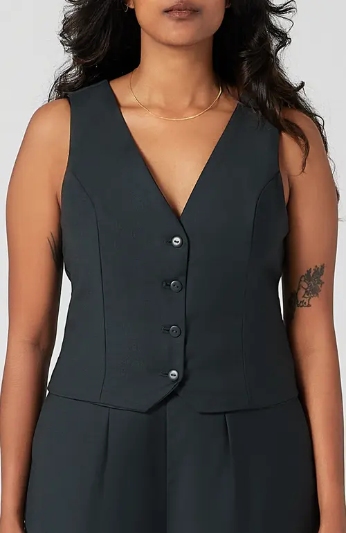 AAM THE LABEL Wool Vest - Charcoal