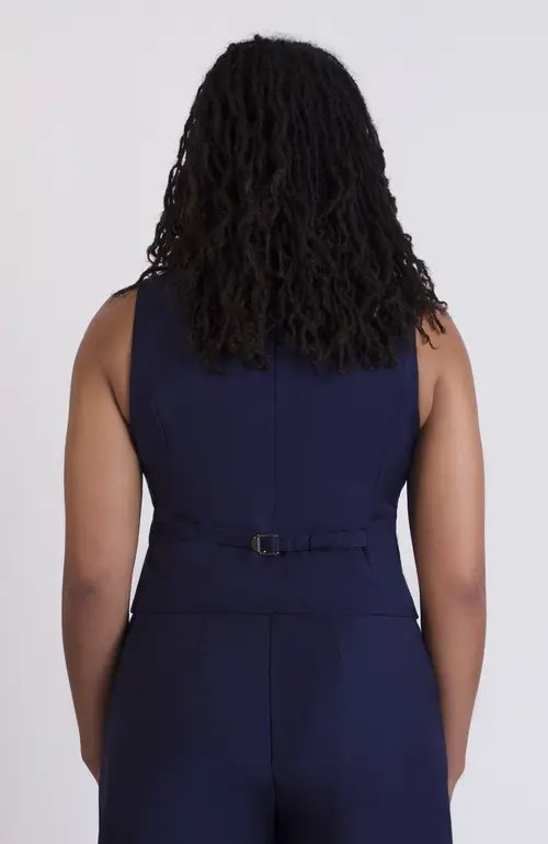 AAM THE LABEL Wool Vest - Navy