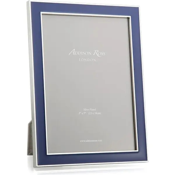ADDISON ROSS LONDON Navy Enamel Picture Frame - Blue