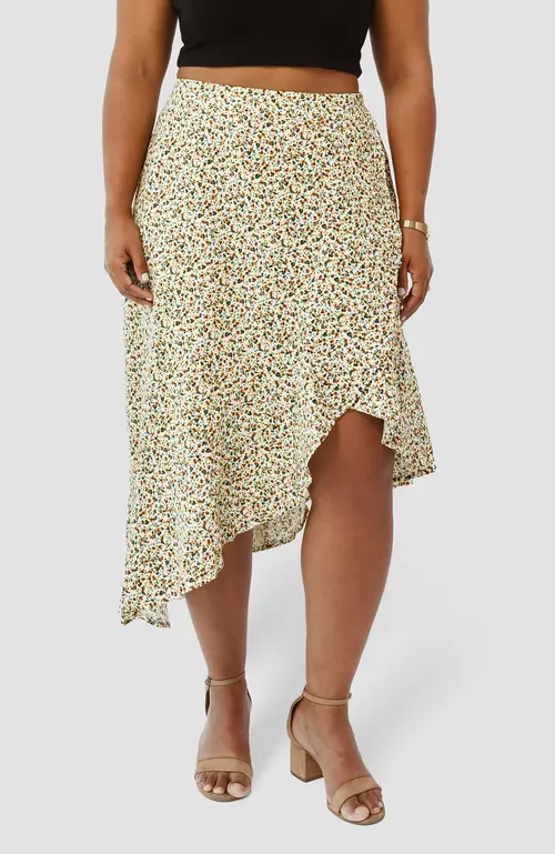 AAM THE LABEL Cascade Hi-low Skirt - Yellow