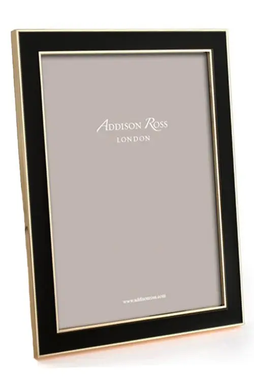 ADDISON ROSS LONDON Goldtone Trim & Enamel 4 X 6-inch Picture Frame - Black