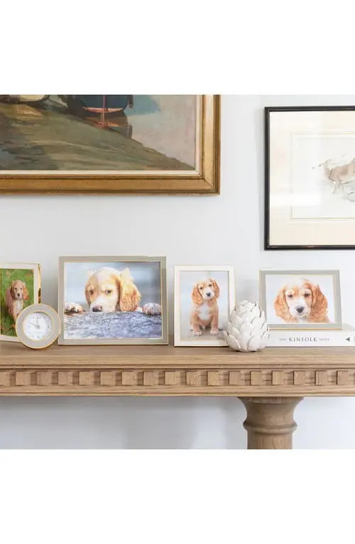 ADDISON ROSS LONDON Goldtone Plate & Enamel Picture Frame