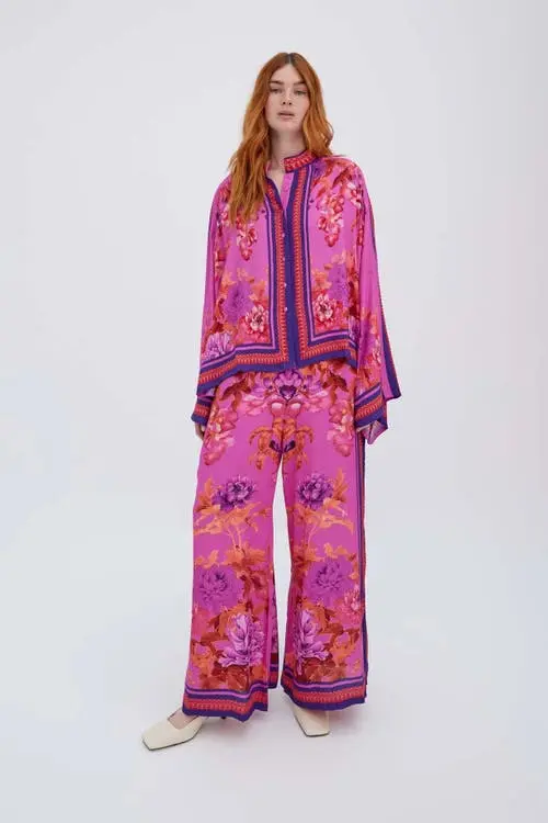RAISHMA Alisa Viscose Shirt - Pink