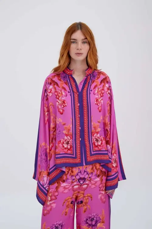 RAISHMA Alisa Viscose Shirt - Pink