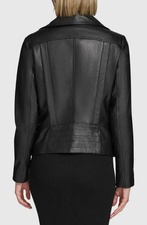 Andrew Marc Beckett Leather Moto Jacket