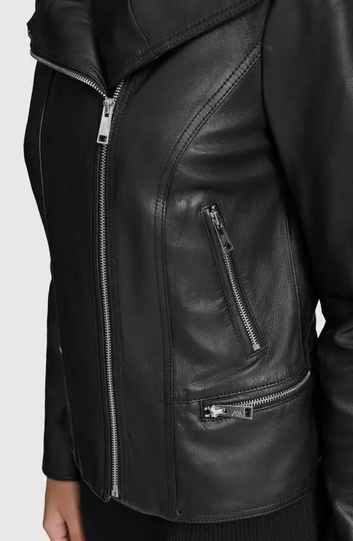 Andrew Marc Beckett Leather Moto Jacket