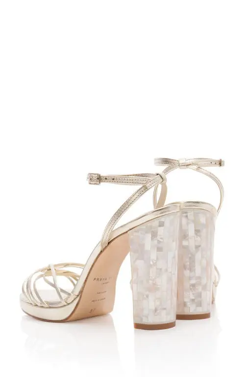 FREYA ROSE Bianca Strappy Sandal - Champagne
