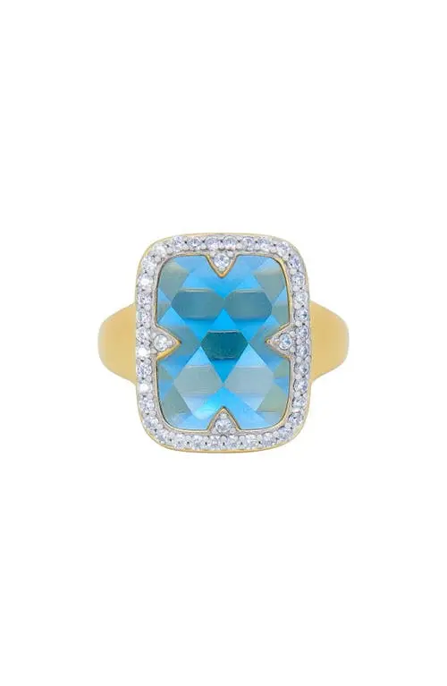 Freida Rothman Coastal Hue Cocktail Ring - Gold And Silver