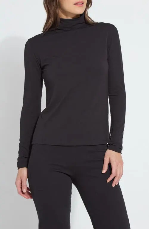 Lyssé Essentials Long Sleeve Turtleneck Top - Black