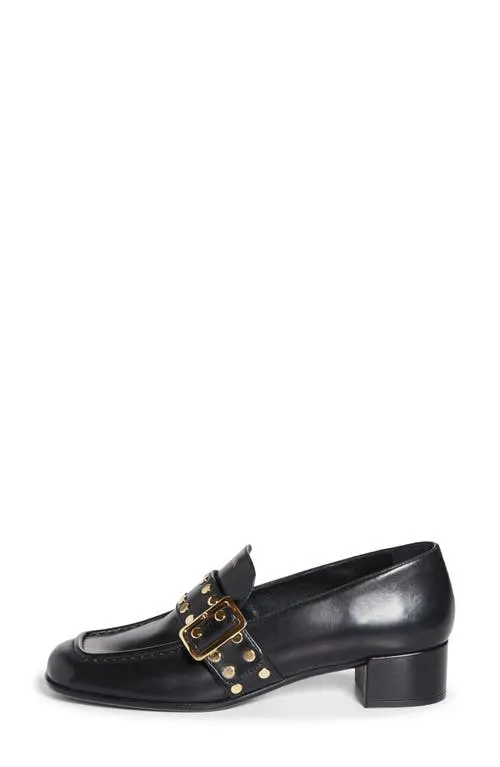 Prada Studded Loafer Pump