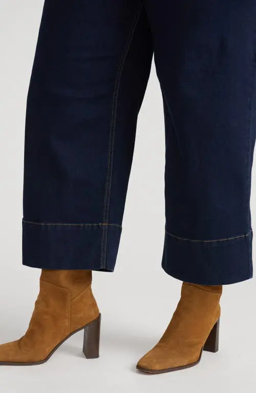 Universal Standard Carol High Waist Crop Jeans - Dark Indigo