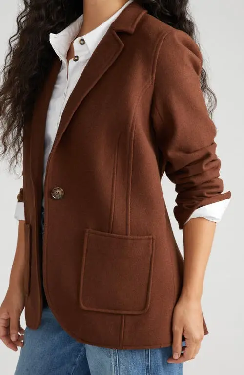 Universal Standard Kidjo Wool Blend Jacket
