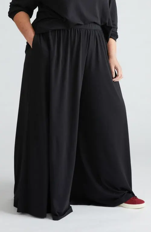 Universal Standard Ezra Wide Leg Lounge Pants - Black