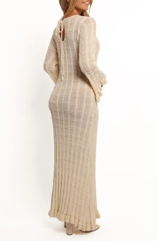 PETAL & PUP Colter Ribbed Maxi Sweater Dress