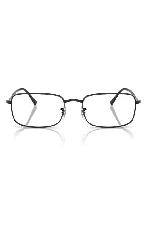 Ray-ban 54mm Irregular Optical Glasses - Black