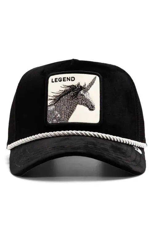 GOORIN BROS Legend Patch Satin Front Trucker Hat - Black