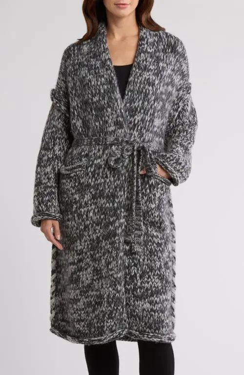 Lunya Lofty Tie Waist Wool Blend Cardigan