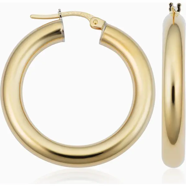 ORADINA 14k Gold Hoop Earrings - Yellow Gold