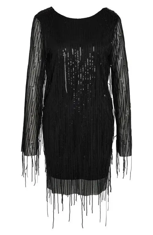 noisy may black dress Empire Waist Glitter Bolero Jacket Dress main image 0