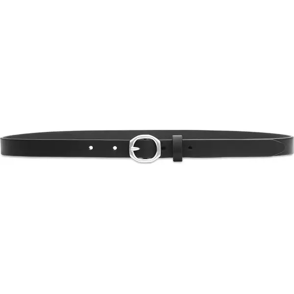 Rag & Bone Baby Audrey Leather Skinny Belt - Black